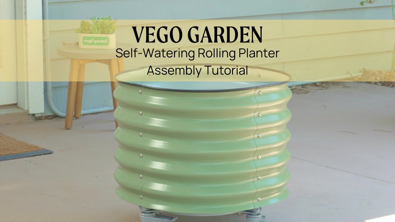 Self-Watering Rolling Planter Assembly Tutorial | Vego Garden